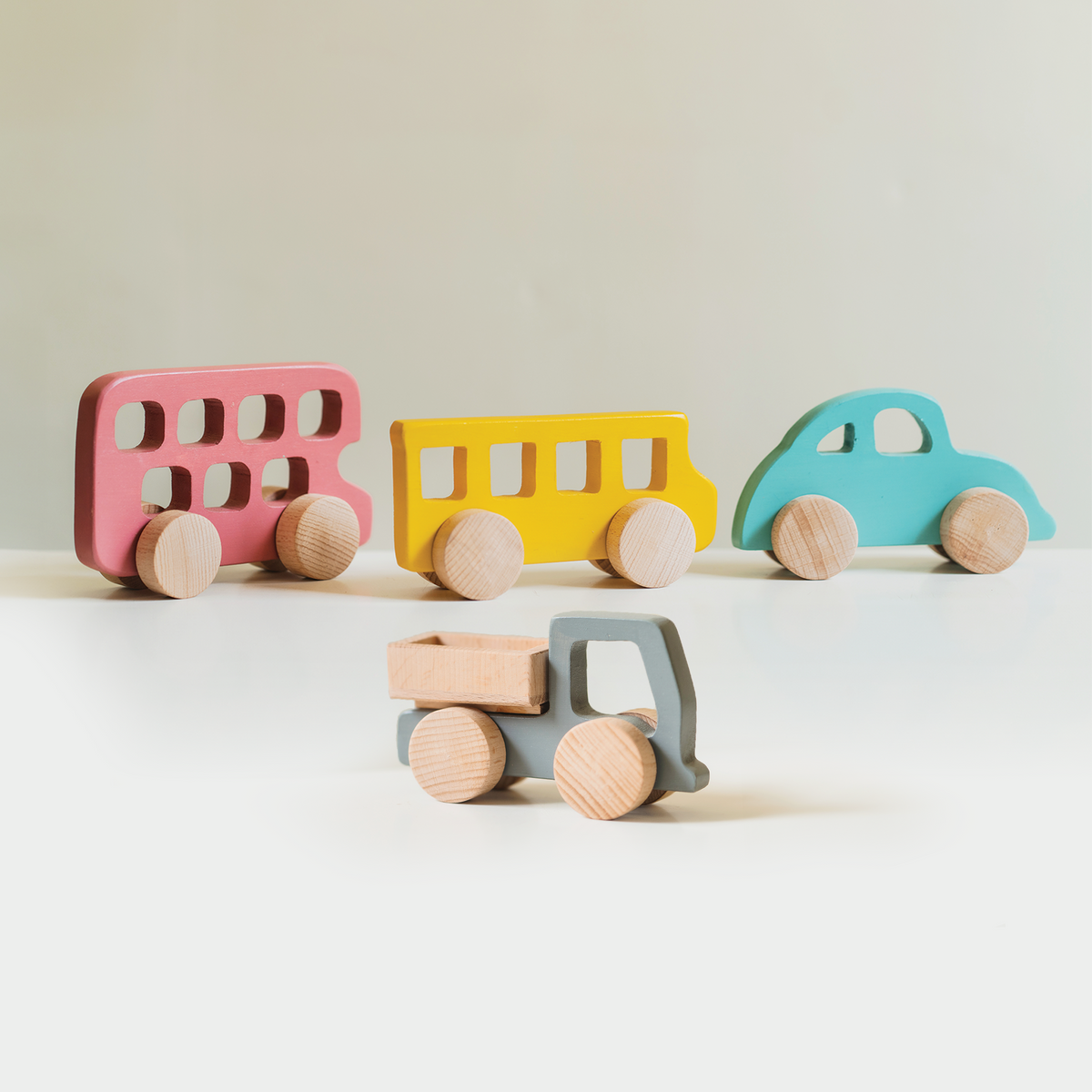 wooden Vehicles - Combo (Set of 7) – The Timber Tots